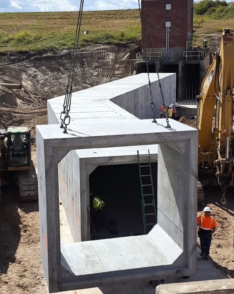 SW Illinois Flood Protection Culvert | Delta Precast